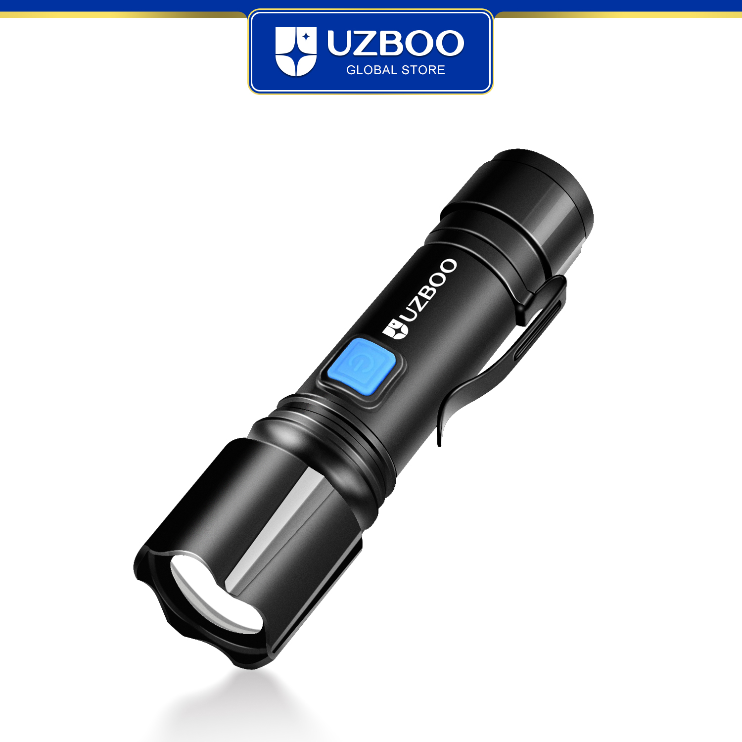 UZBOO Mini Flashlight LED Torch Light Telescopic Focus Flashlight ...