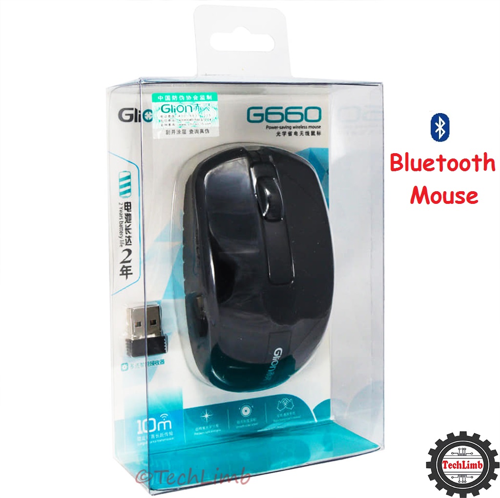 Wireless Mouse G660 Bluetooth Optical with USB Nano Receiver for gaming ...