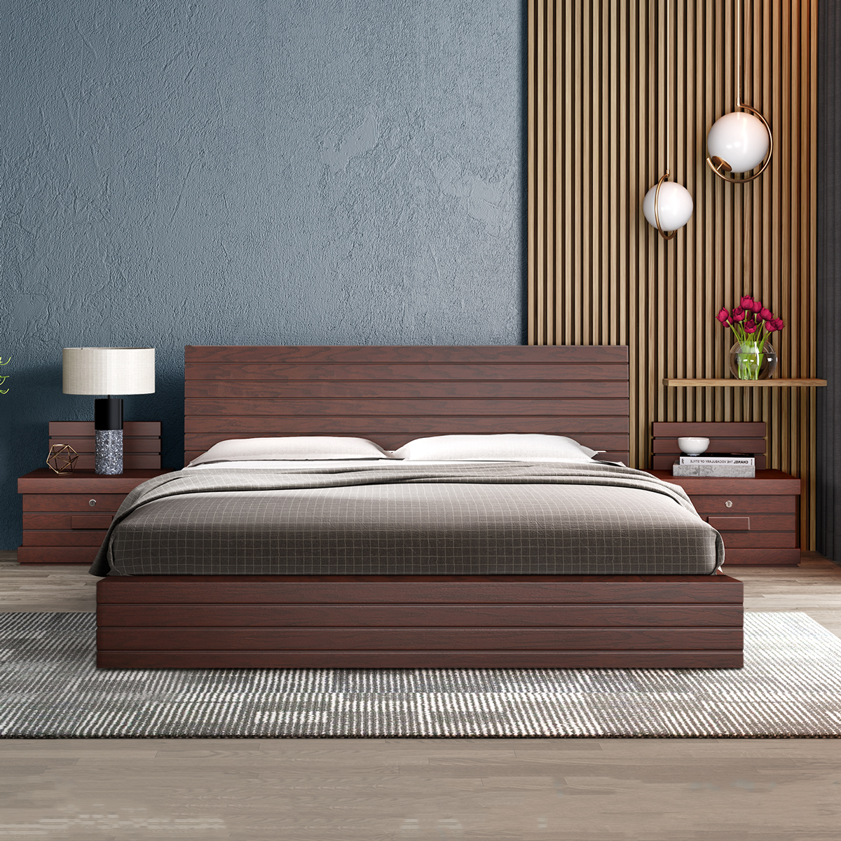 Regal Wooden Bed Wooden King Bed | BDH-315-3-1-20 - 882632 | Daraz.com.bd