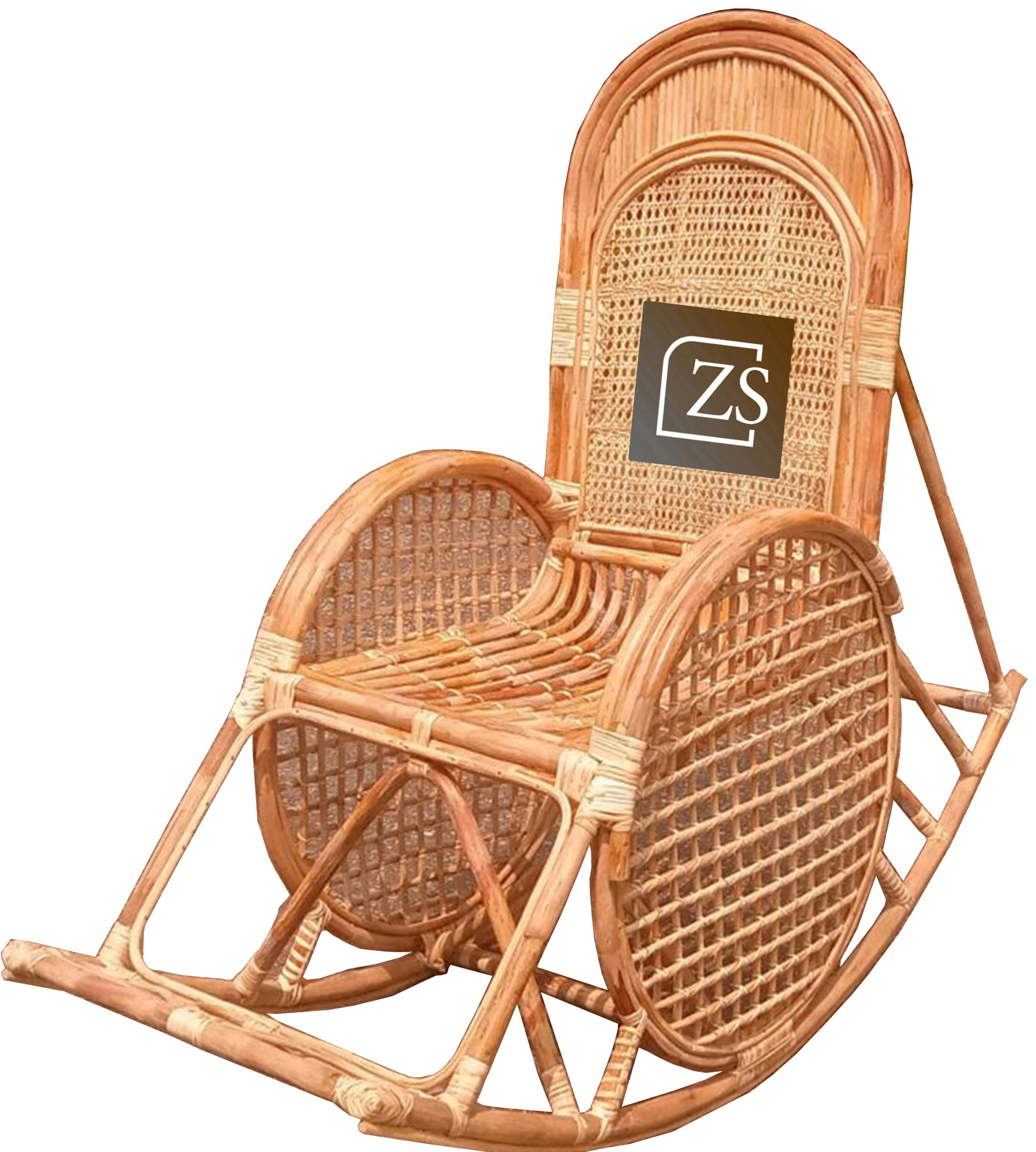 Rattan made Exclusive Large Rocking Chair-Cane made Large Rocking Chair ...