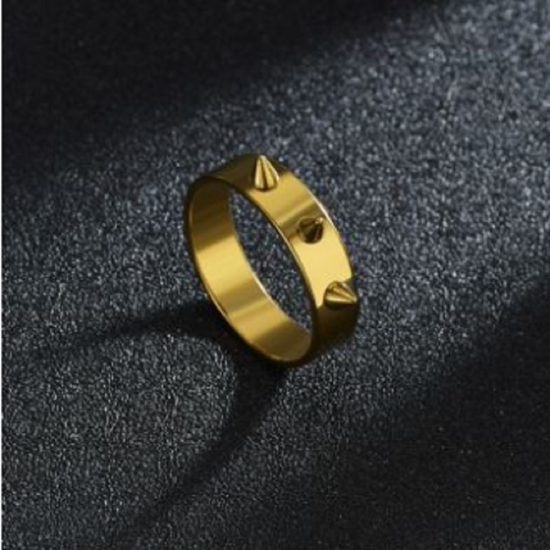Boys Stainless Steel Titanium Plated Ring | Daraz.com.bd