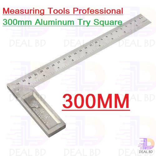 Measuring Tools Professional 300mm Aluminum Try Square | Daraz.com.bd