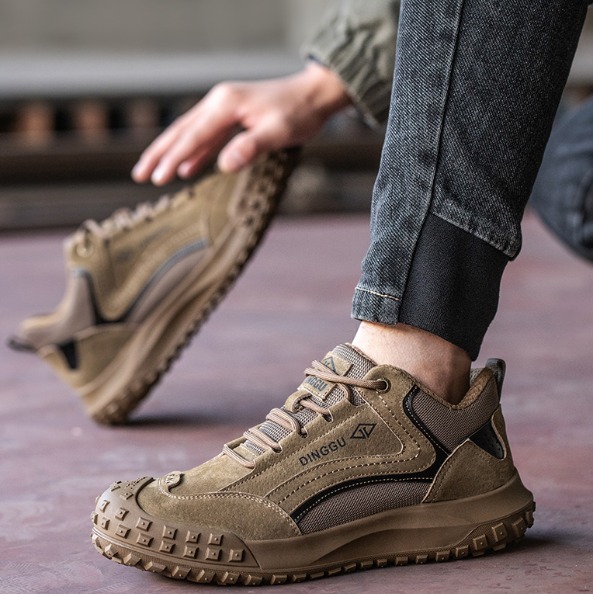 DINGGU safety shoe/ Steel toe and steel mid sole safety shoe/ Light ...