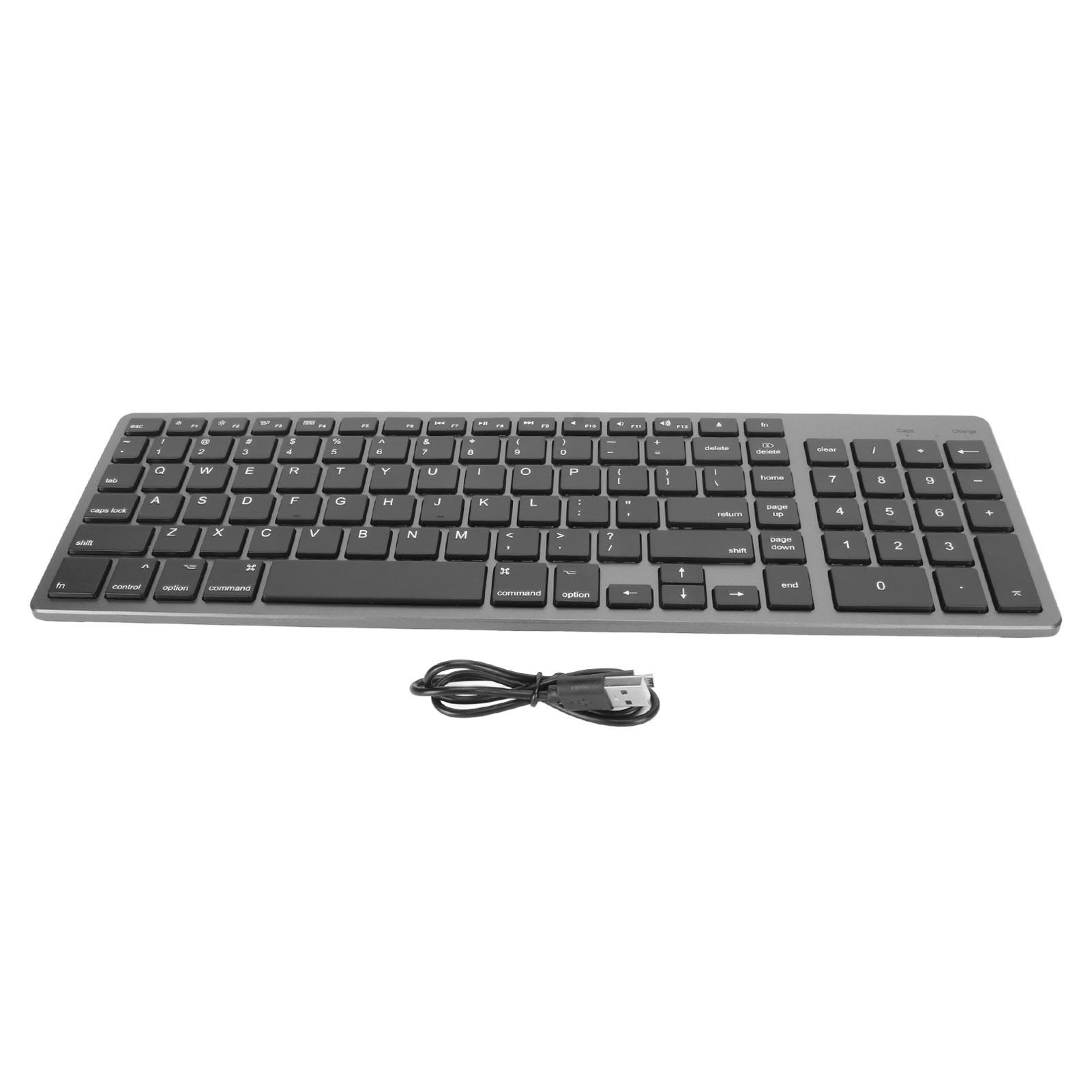 Wireless Keyboard BT3.0 102 Keys Ergonomic Scissor Switch Rechargeable ...