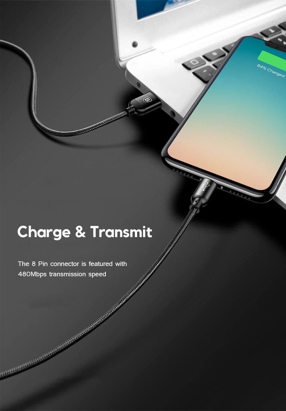 Baseus Multi Charging Cable 3 in 1 Fast Charger Cord Type C / Lightning ...