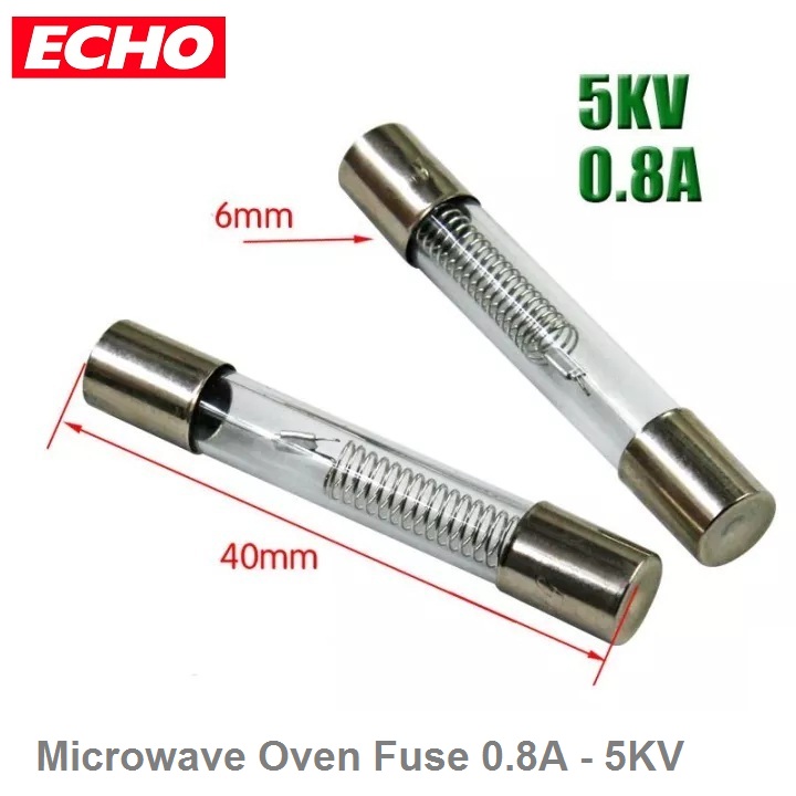 1ps- Microwave Oven Fuse 0.8A 5KV (40mm x 6mm) for High ...