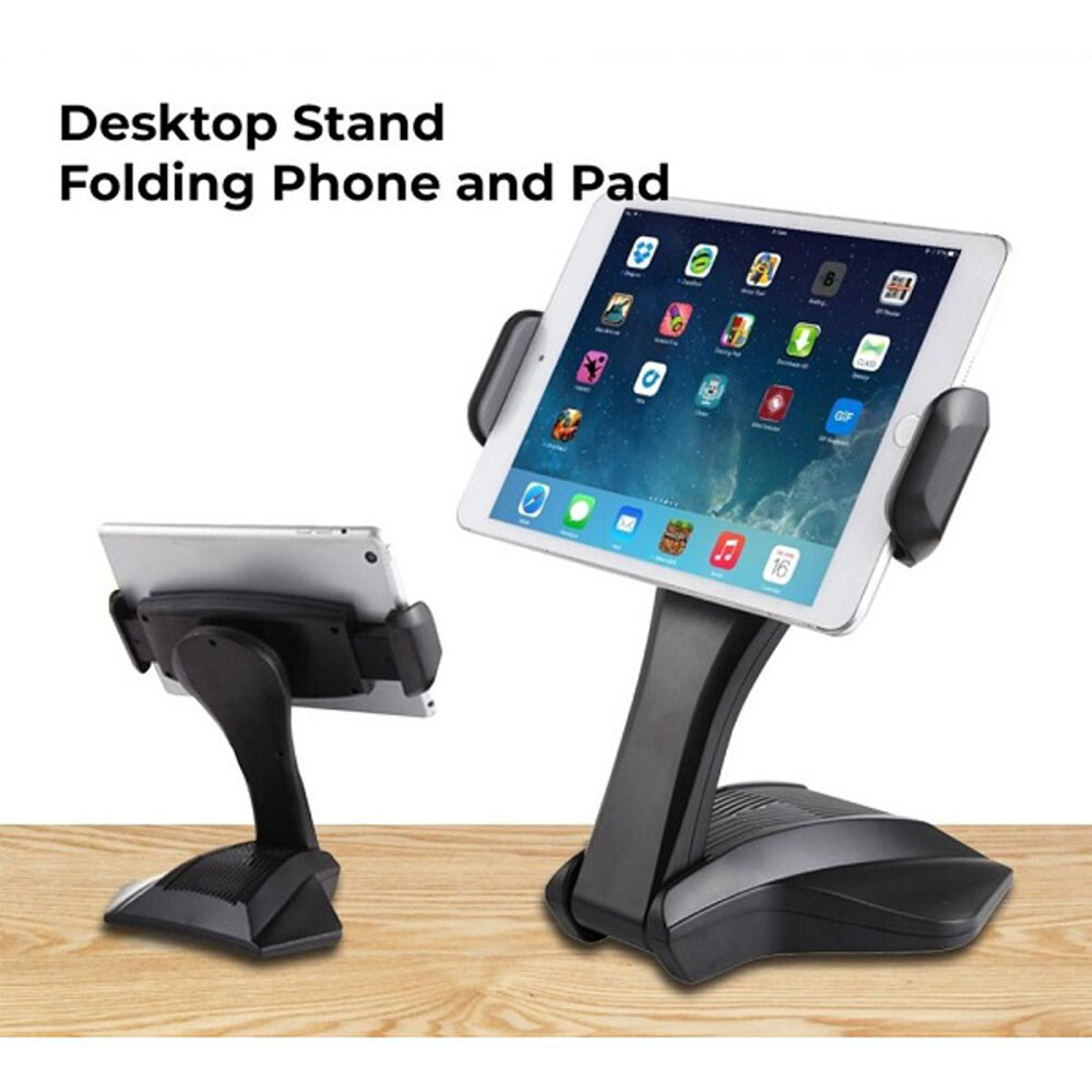 W9 Desktop Stand Folding Phone, iPad and Tab Holder