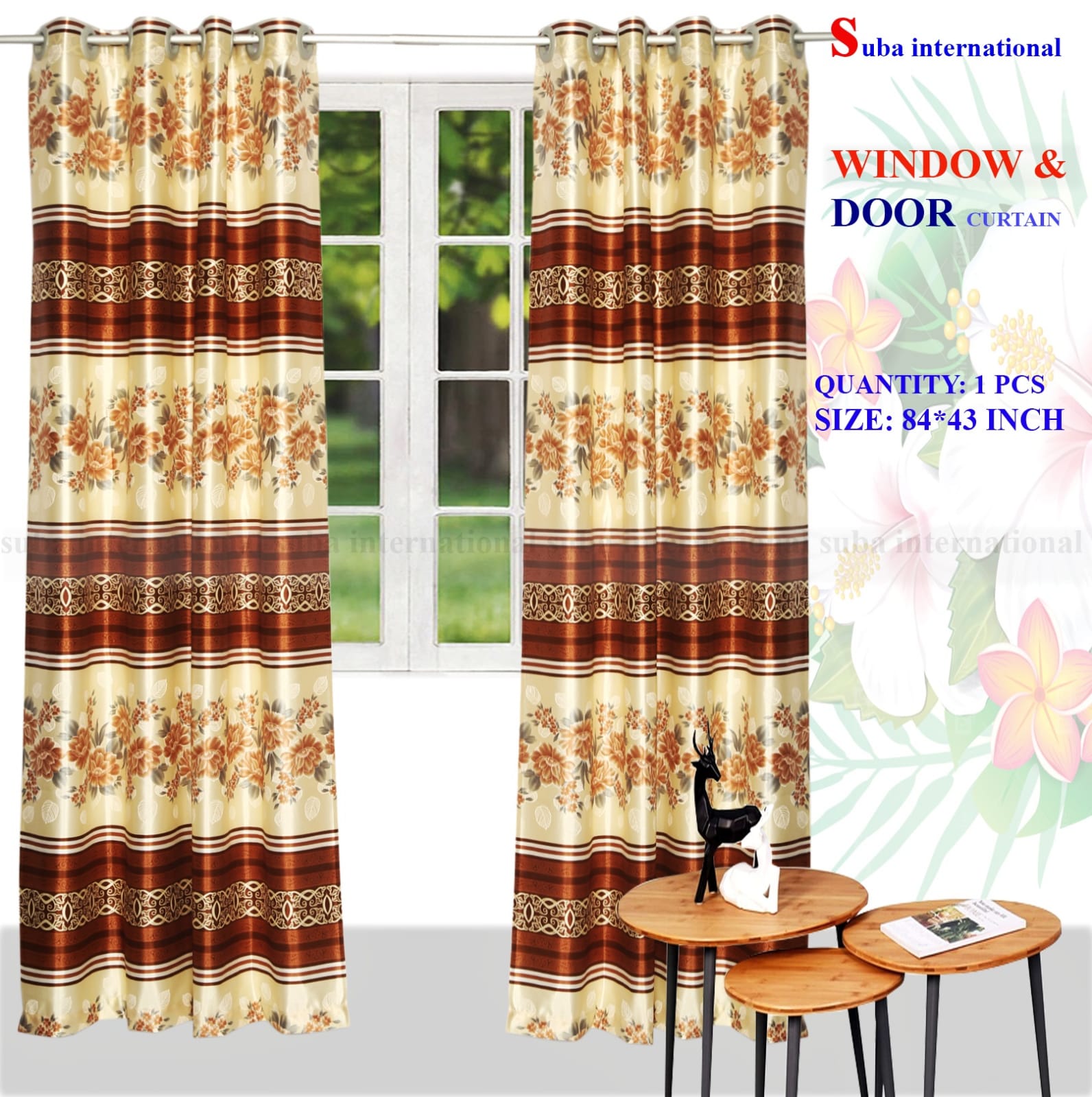 Chinese Synthetic Curtain for Door and Windows, Porda ( parda) -( 4 ...