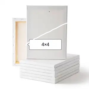 White Mini Canvas All Size 4x4 1pcs | Daraz.com.bd