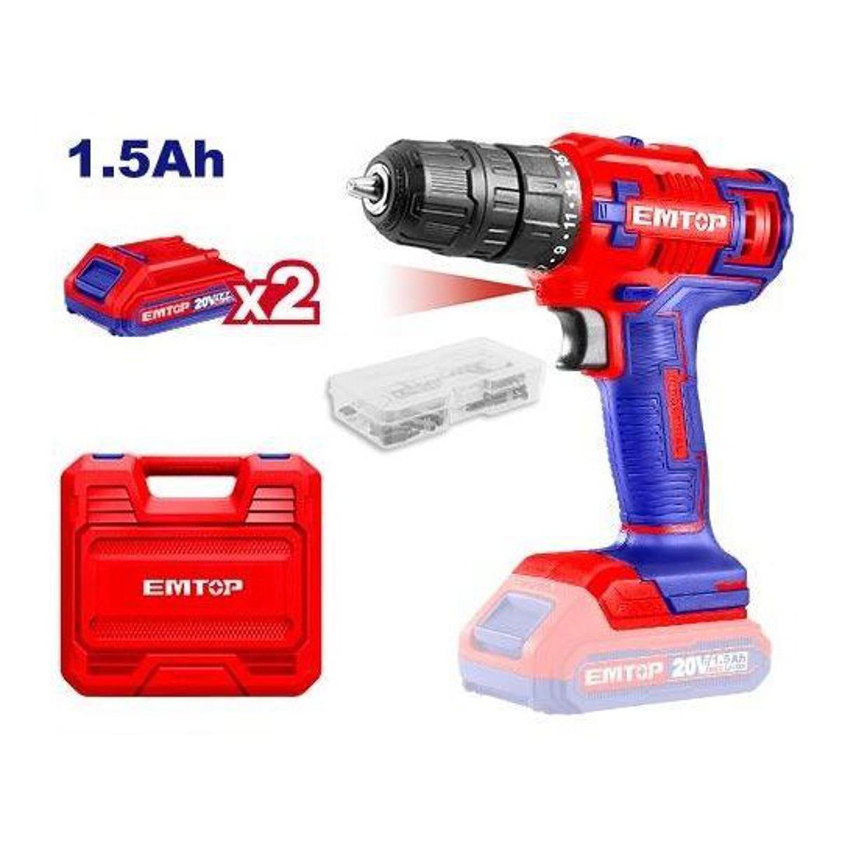 EMTOP Cordless Drill Machine | Daraz.com.bd