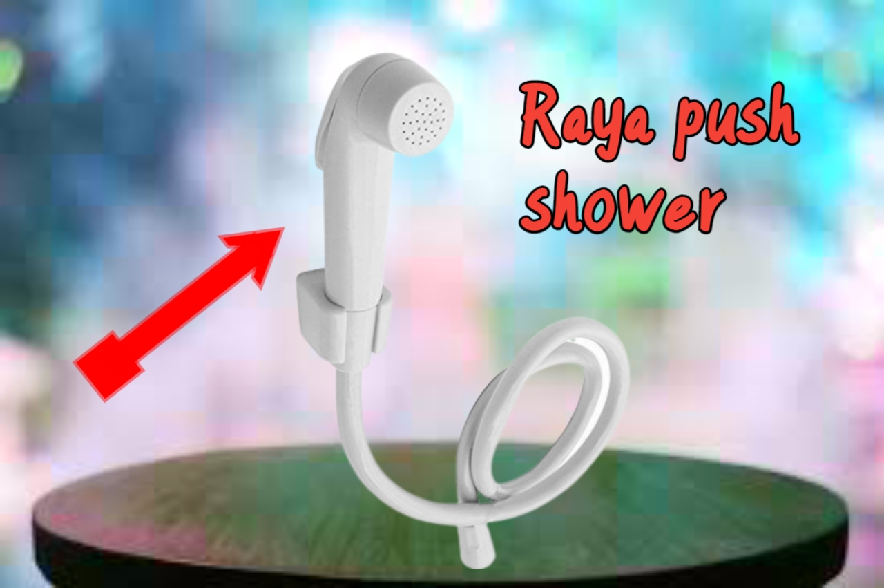 Toilet Push Shower Hand Push Shower Commode Shower Set Off White (3 ...