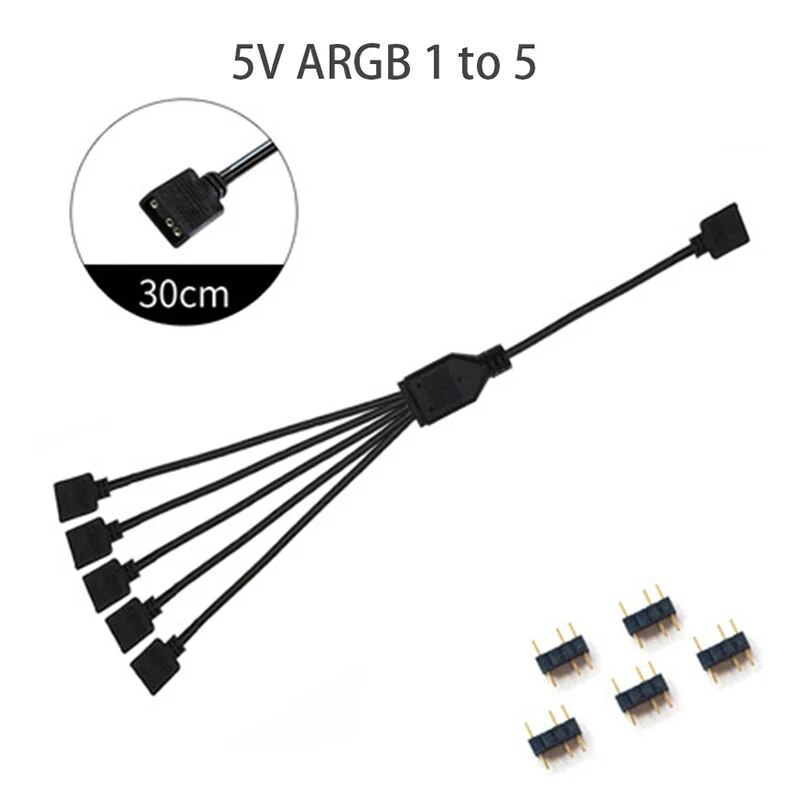 Motherboard RGB SYNC Splitter 5V 3Pin ARGB/12V 4Pin RGB SYNC HUB ...