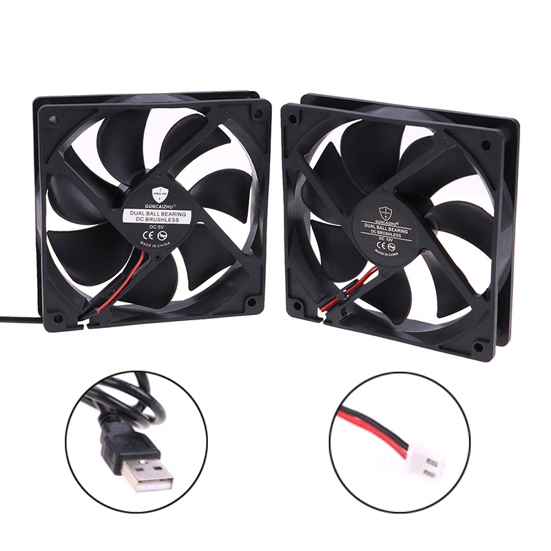 【FUPANG】12025 fan DC brushless cooling fan USB 2pin PC computer case ...