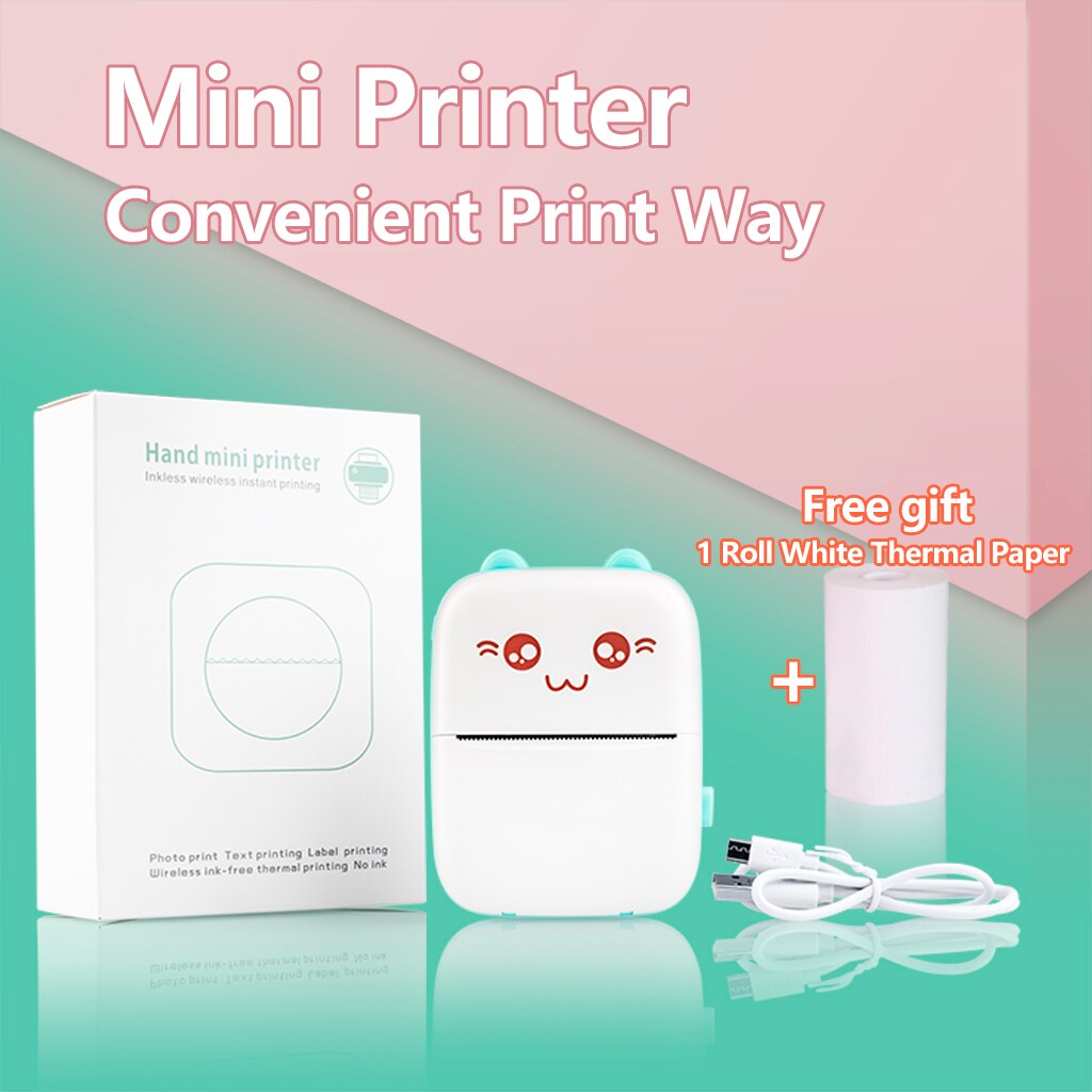 PIX Mini Printer Machine Wireless Portable Thermal POS Pocket Mobile ...