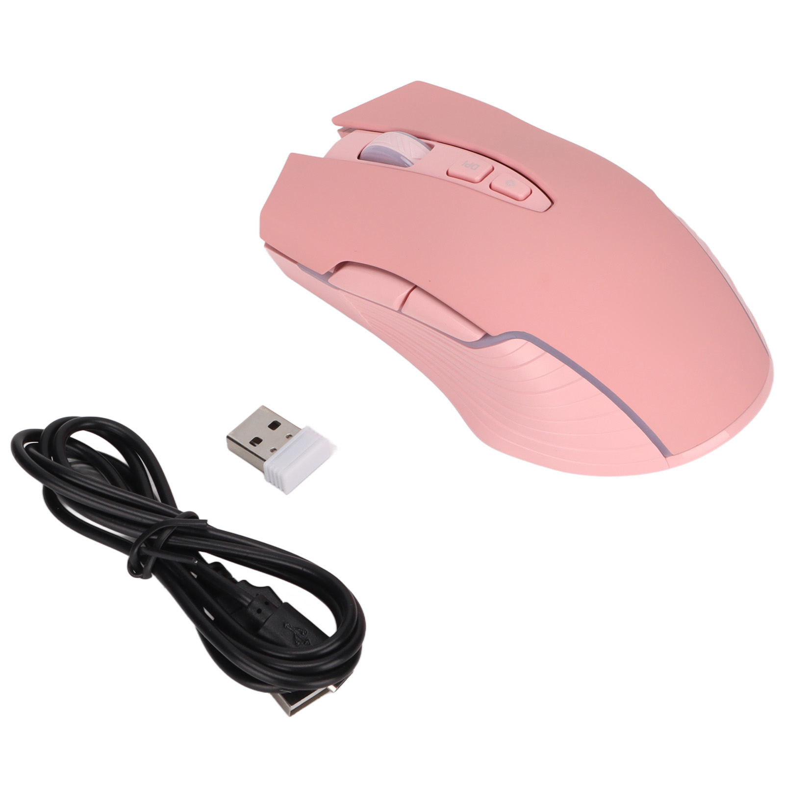 Wireless Gaming Mouse 2.4GHz RGB Five Level DPI Adjustable Ergonomic ...
