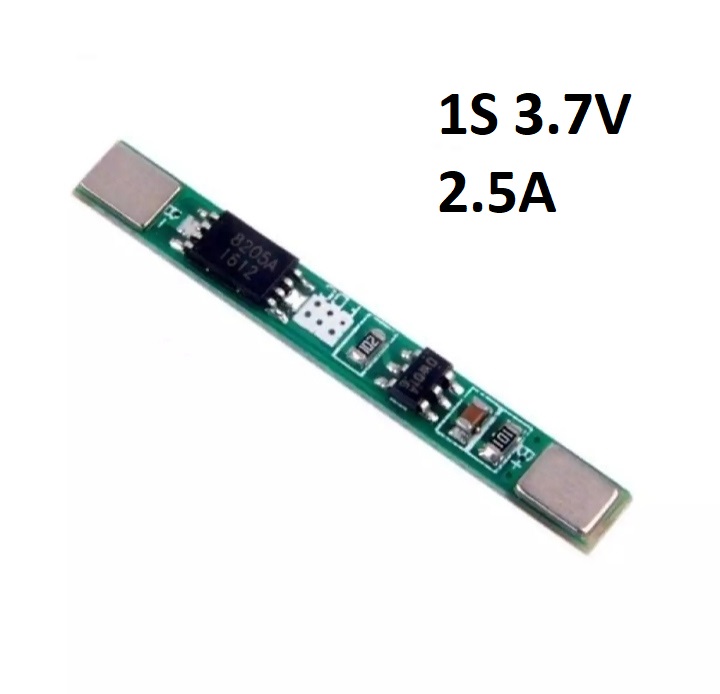 1S 3.7V 2.5A Lithium Battery Protection Module BMS PCM PCB Polymer Over ...