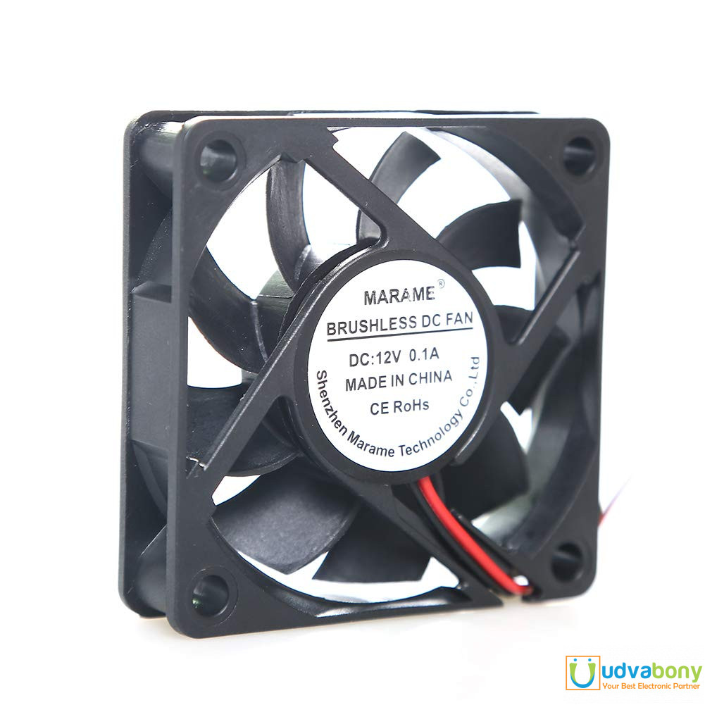 DC 12V 3 inch Cooling Fan Cooler Blower Fan Exhaust Fan (2 Pin Cable ...