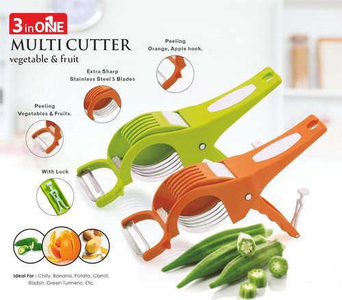 Multi Cutter With Peeler For Vegetable And Fruit Extra Sharp Stainless ...