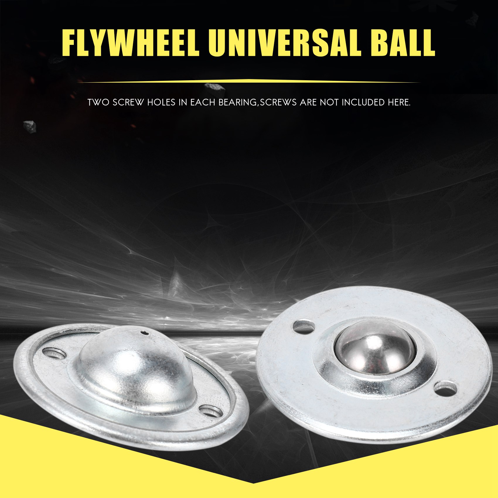 6pcs CY-16B 5/8-inch Bearing Steel Roller Ball Flange Conveyor Transfer ...