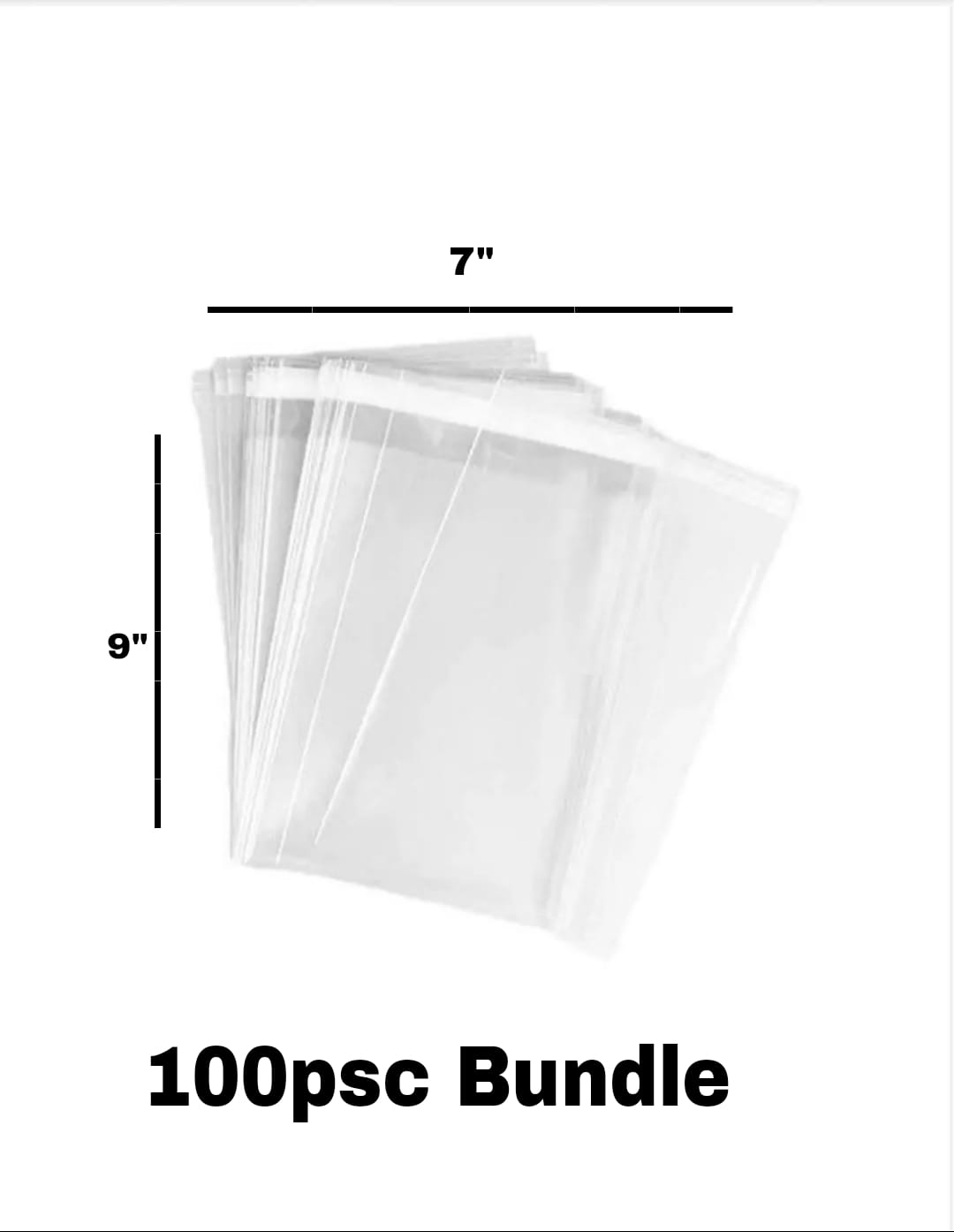 Crystal Cellophane Poly for Packaging Material Print Label - (9" x 7 ...