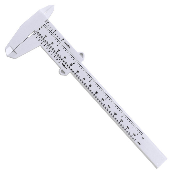 0-150mm Plastic Slide Caliper, Double Scale Vernier Caliper
