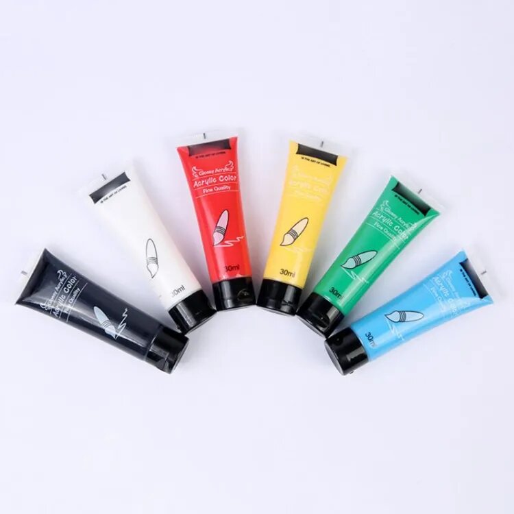Acrylic Colour 6 Colors 30ml Professional Acrylic Paint Set | Daraz.com.bd