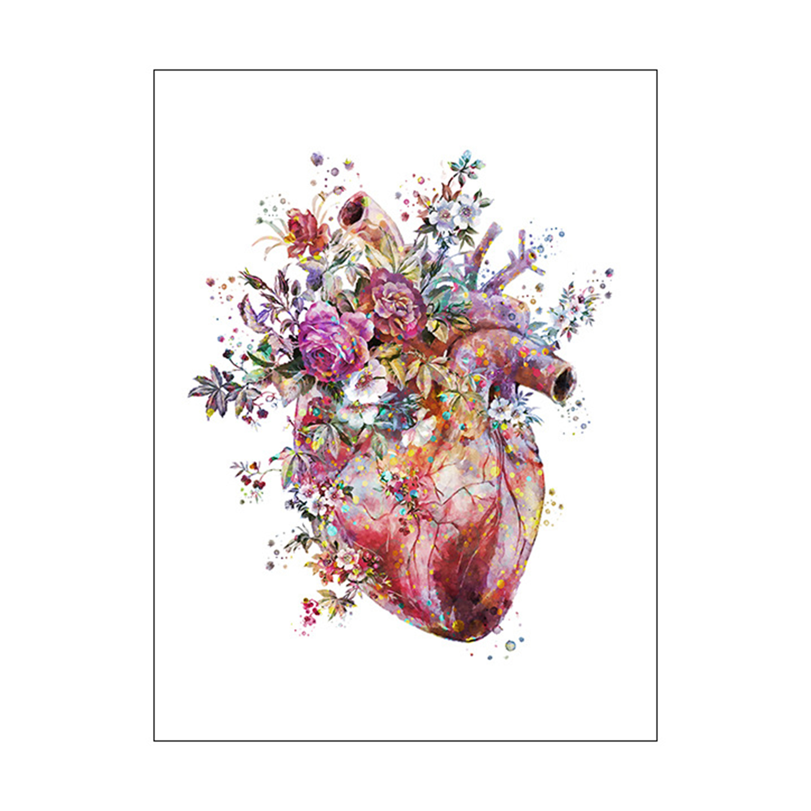 Abstract Human Heart Painting
