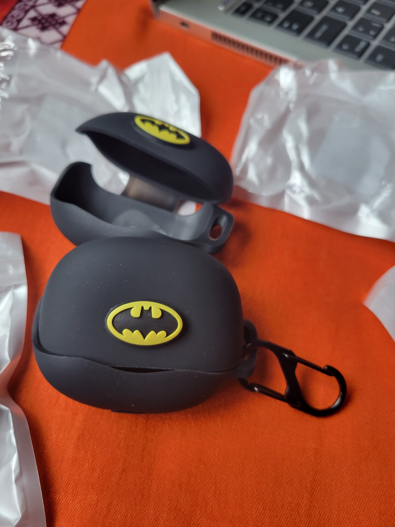 QCY Buds ANC HT15 Batman Edition Only cover Premium Artificial Carrying ...