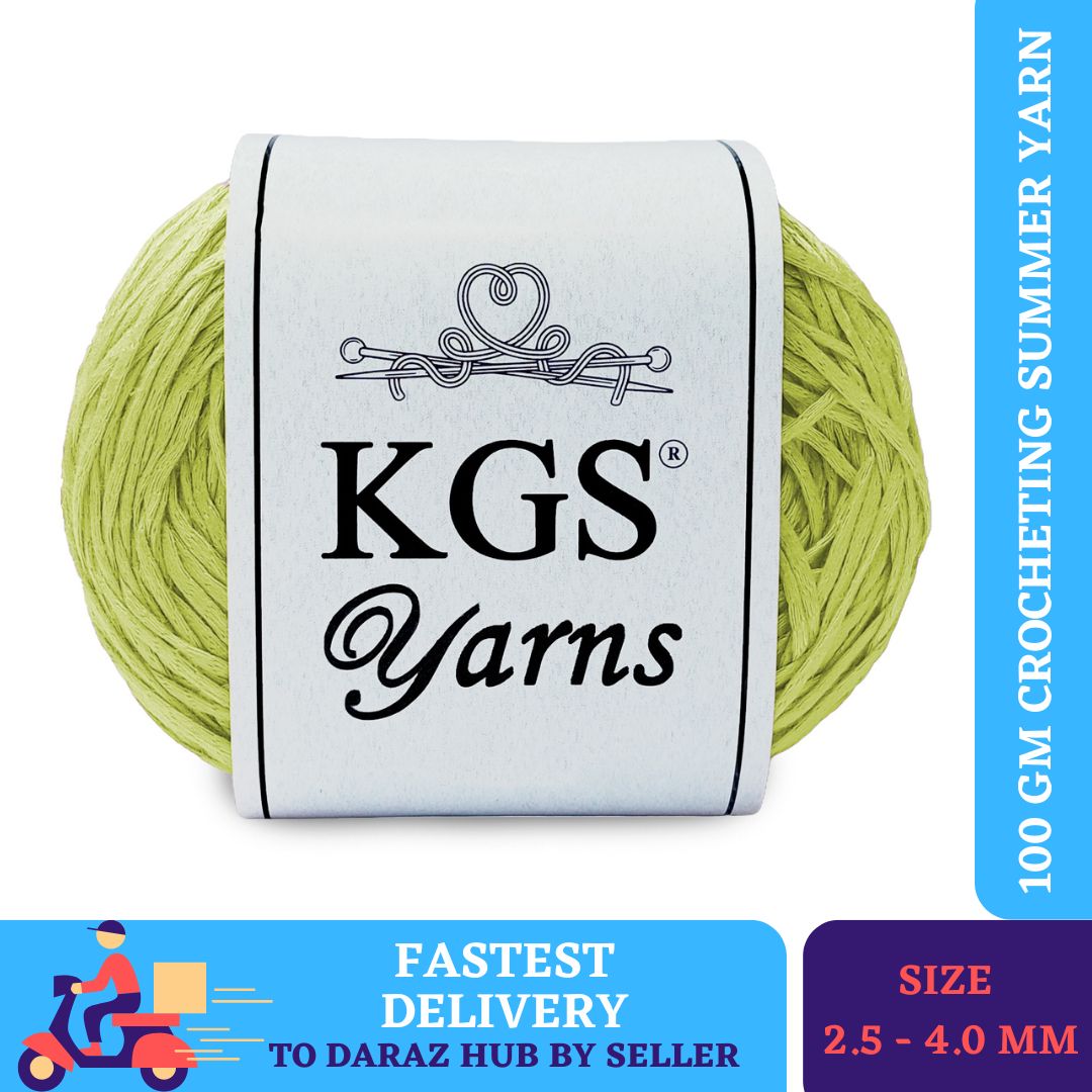 KGS Summer Yarn | 50 gm Crocheting Summer Yarn | Medium Thickness Hook ...