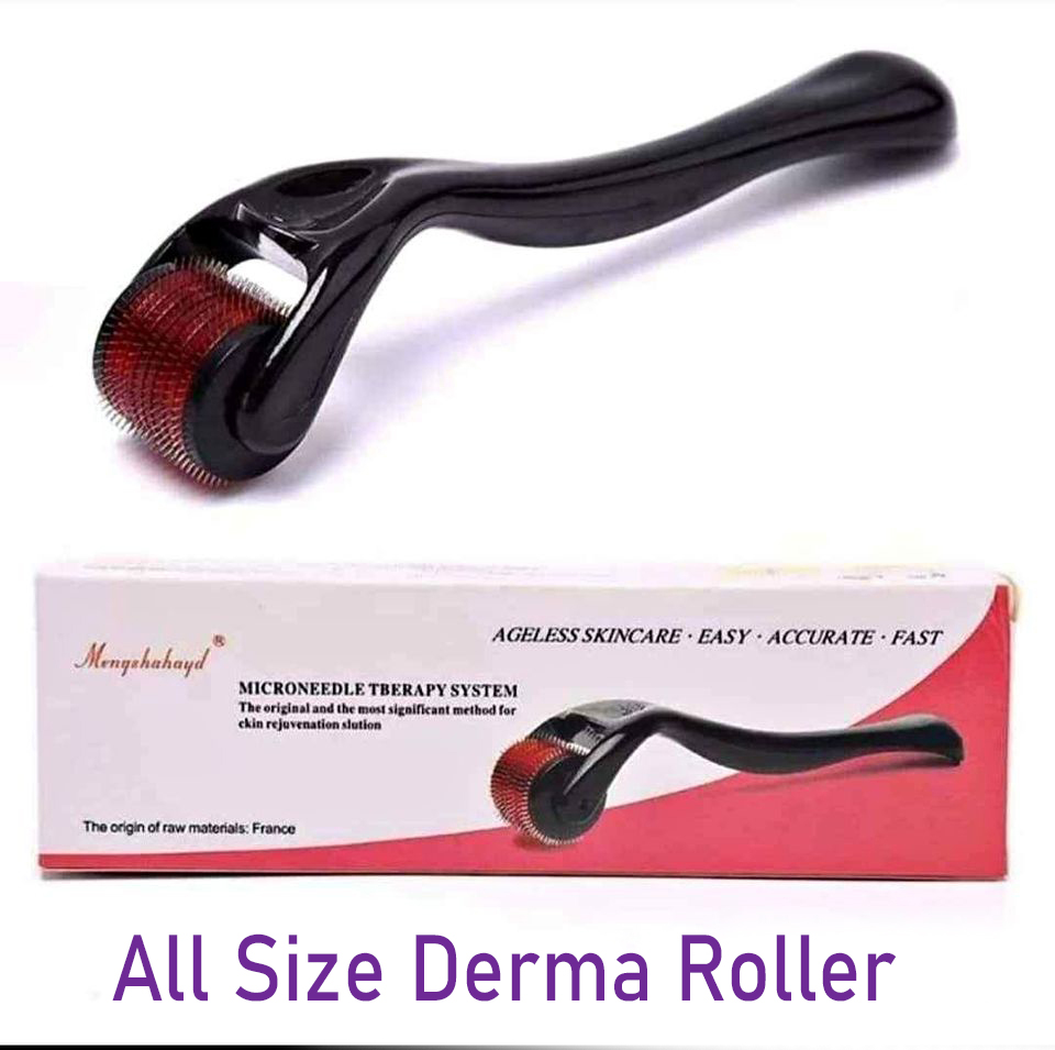 Derma Roller 540 Titanium Micro Needles for Beard Growth and Hair Loss ...