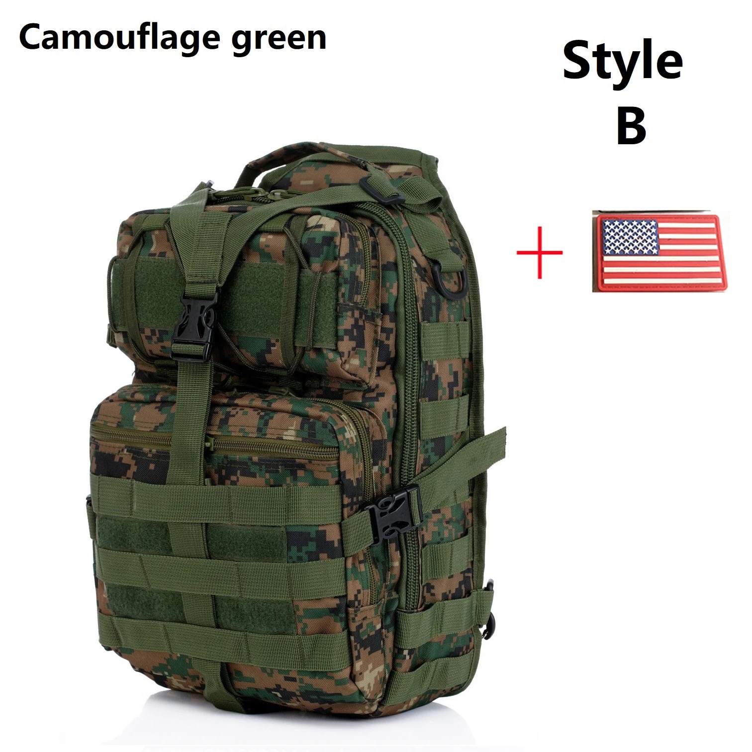 Military Sling Backpacks Molle Waterproof Bag Outdoor Hiking Backpacks ...