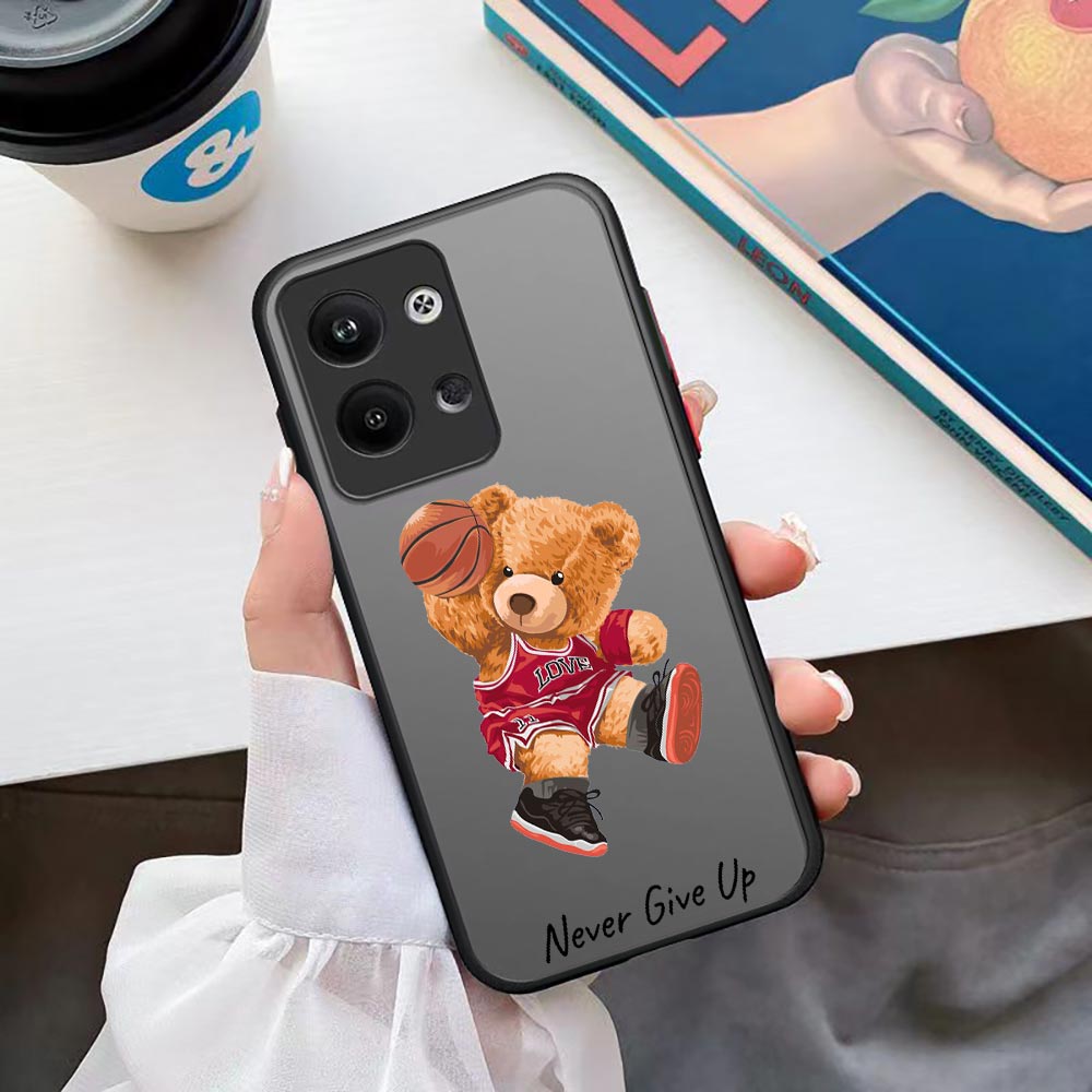 Naughty T-Teddy Bear Couple Cartoon Matte For Oppo Realme 9 Cas ...