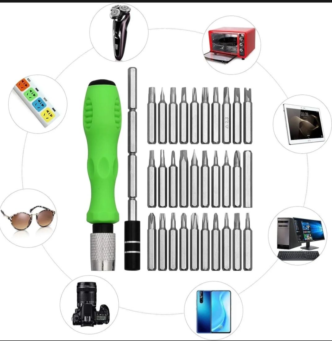 32-in-1 Mini Screwdrivers Set with Case, Precision Screwdriver Kit, 32 ...