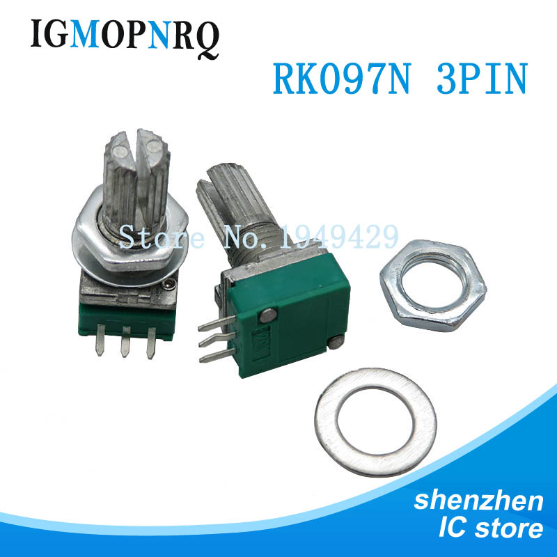 5pcs B5K B10K B50K B100K B500K RK097 RV097NS Audio Amplifier Sealed ...