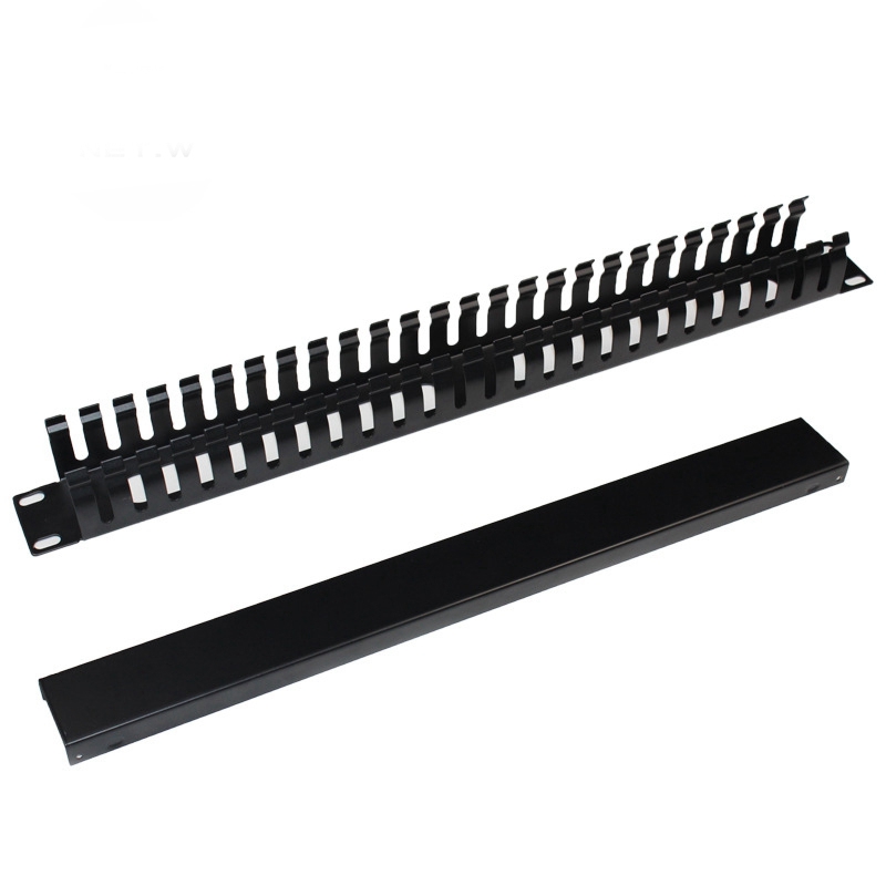 1U 25-Speed Server Cable Management Rack, 19Inch Network Rack Trunking ...