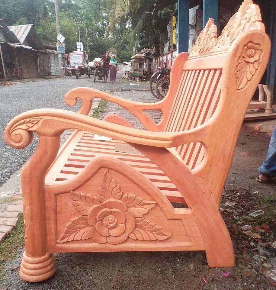 Wooden Sofa- Kather Sofa | Daraz.com.bd