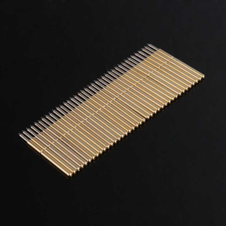 100pcs P75-B1 Spring Test Probe Round Pogo Pin 3A Conical Head 1.02mm ...