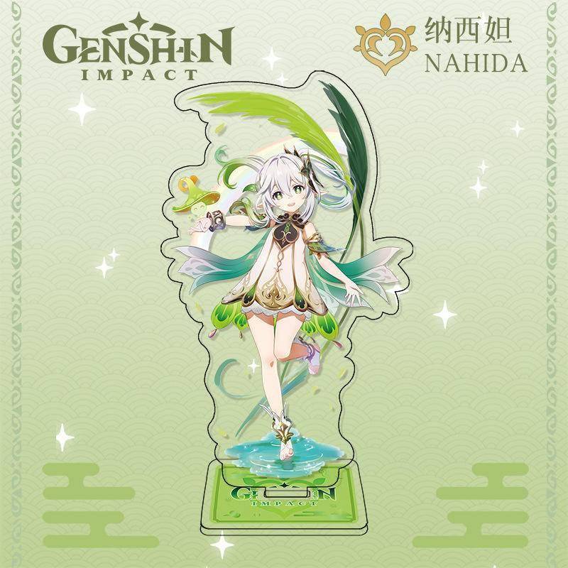 21 Styles Game Genshin Impact Desk Plate Models Focalors Furina Raiden ...