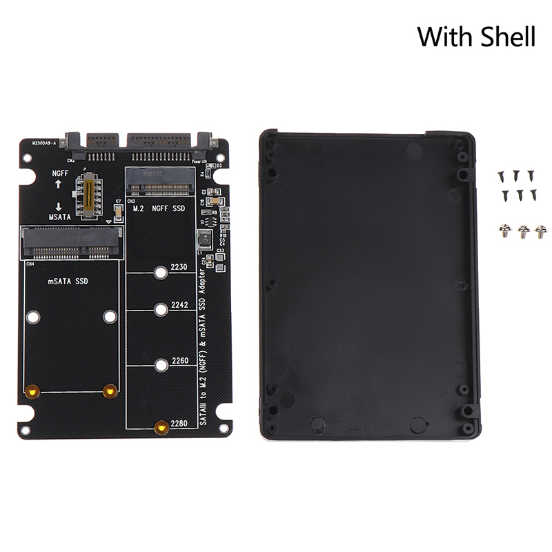 NGFF To SATA 3 External HDD Enclosure MSATA SSD Adapter M.2 SATA ...