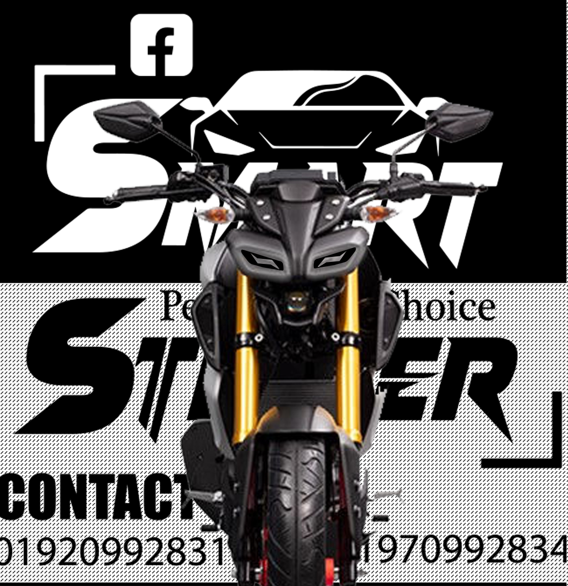 Mt head sticker available now for premium bikers || headlight sticker ...