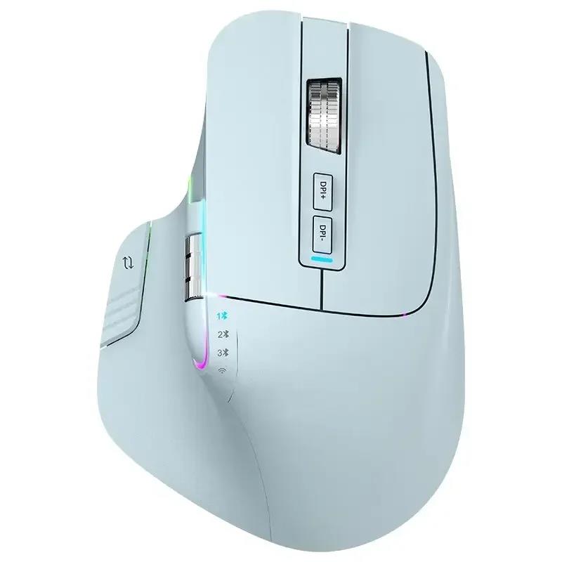 Cimetech TM-015 Mouse Wired Wireless Bluetooth Tri-Mode Dual Scroll ...