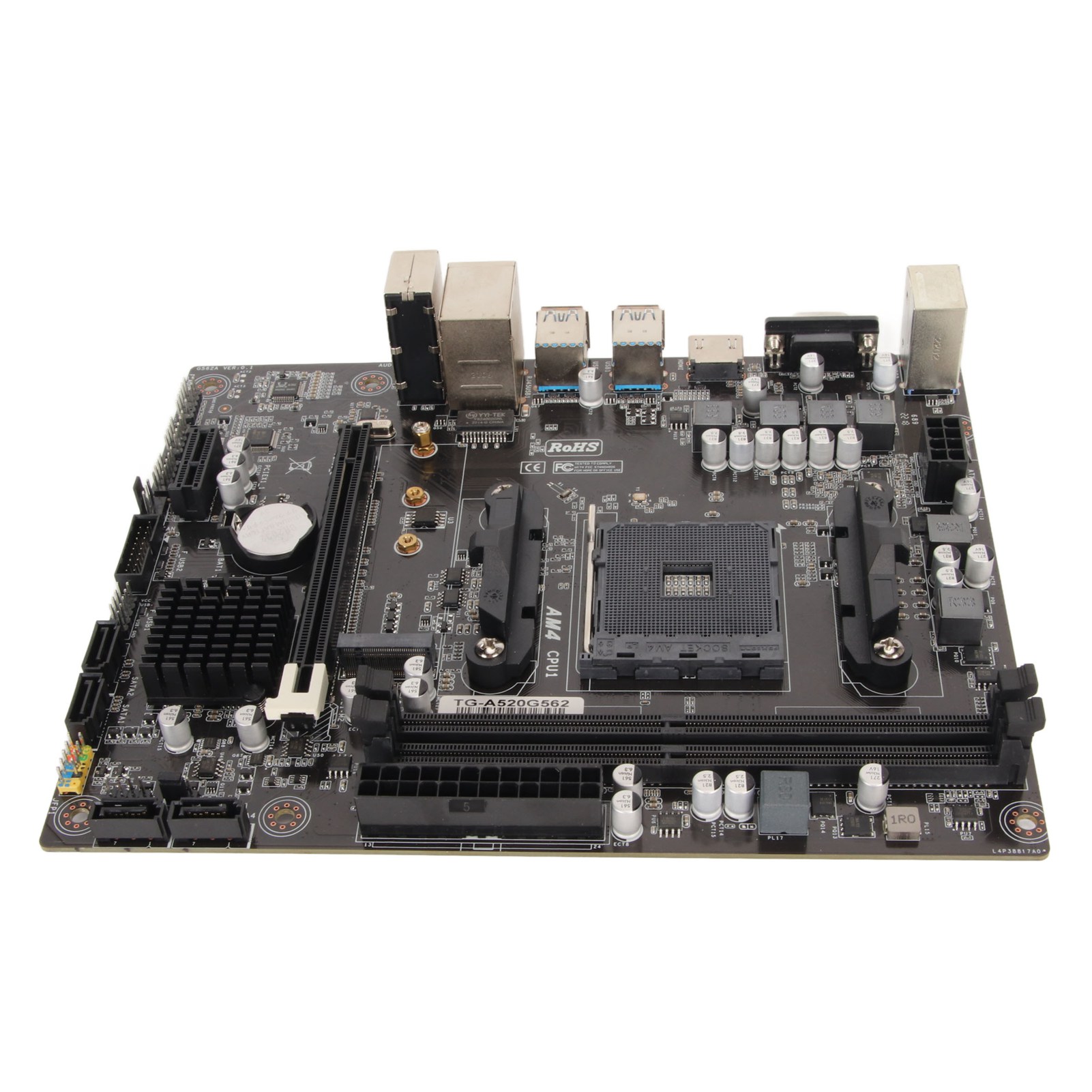 AMD A520 M ATX Motherboard AM4 M.2 NVME USB3.0 Dual Channel DDR4 Memory ...