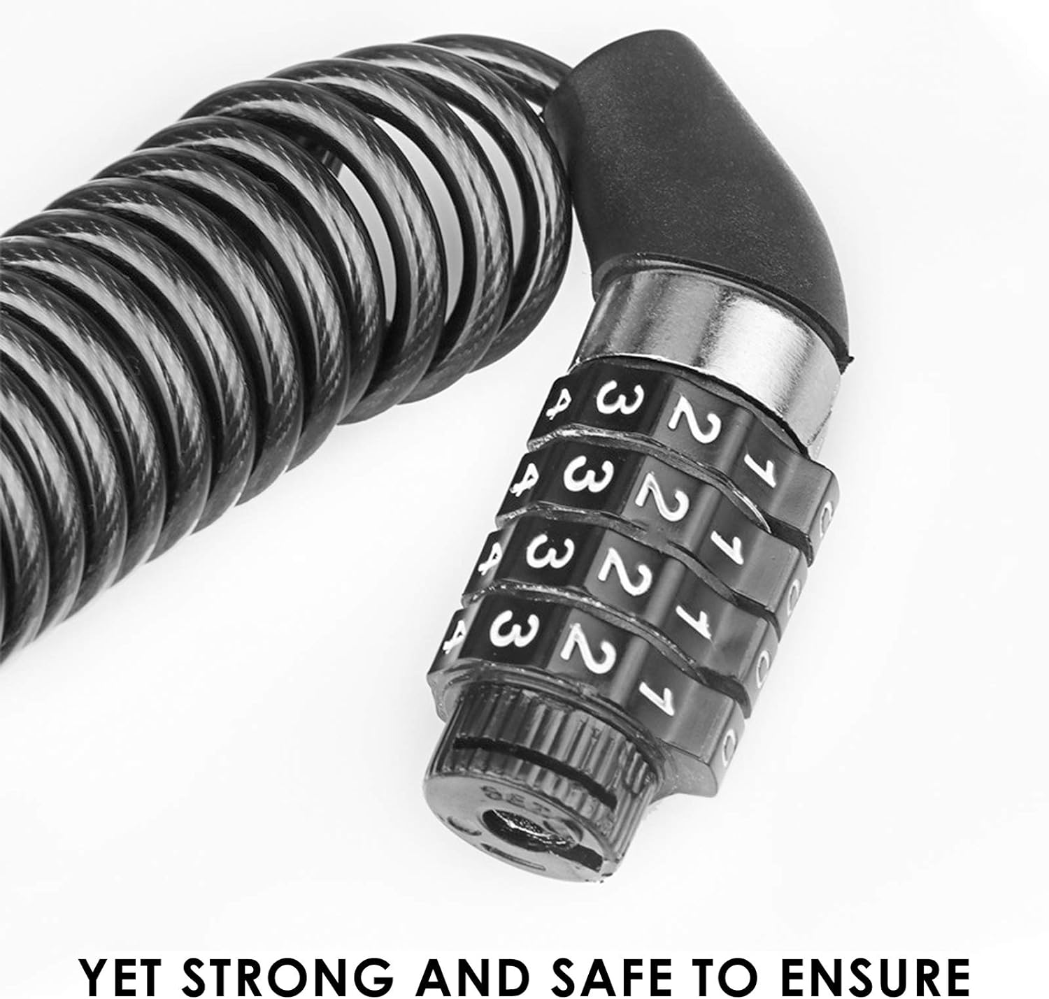 Heavy Duty 4 Digit Motorcycle Helmet Lock Combination Changeable Lock ...