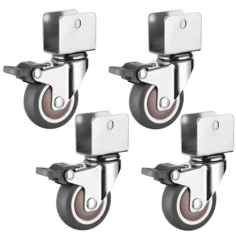 Rotary Caster Wheels 4pcs Locking Carrier Wheel Swivel 360°degree ...