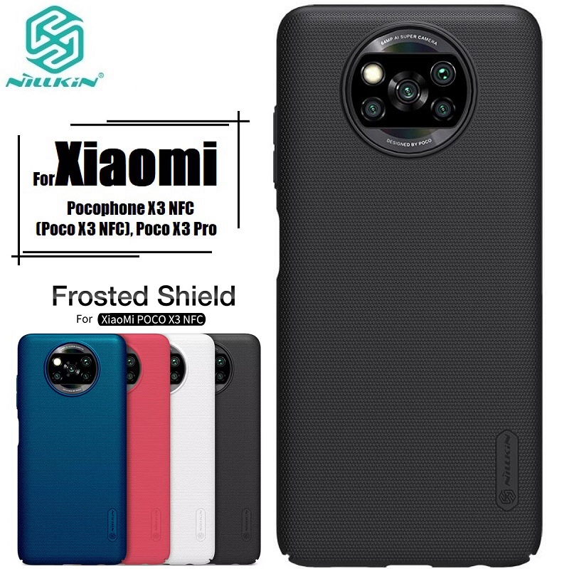 Nillkin (Poco X3 NFC) Super Frosted Shield Hard Case For Poco X3 / Poco ...