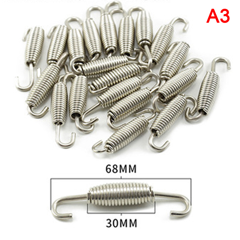 Universal Motorcycle Exhaust Spring Hooks Stainless Steel Exhaust Front ...