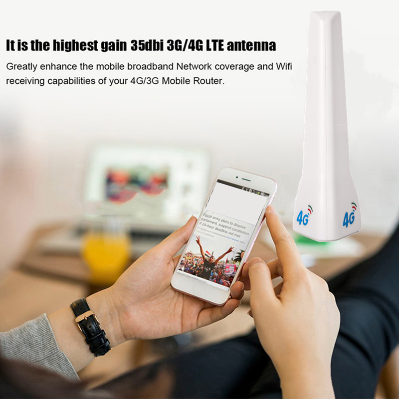 4G LTE External Antenna Indoor Antenna 29dBi SMA Male CRC9 TS9 ...