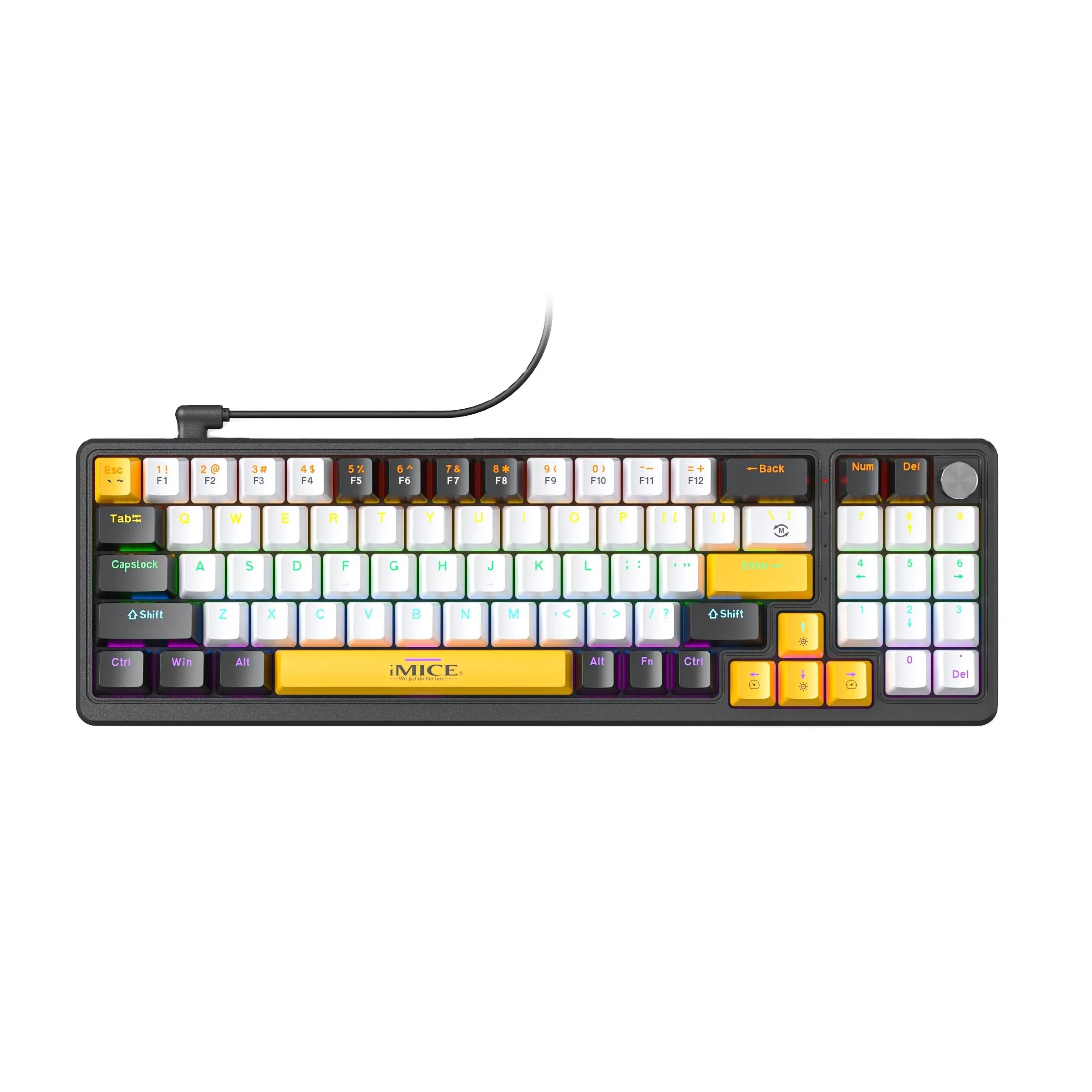 Imice GK-100 Mechanical Gaming Keyboard with RGB Backlit of 7 Colour ...