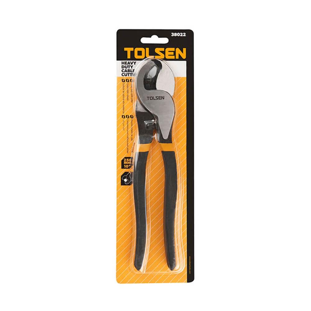 TOLSEN Industrial Grade Cable Cutter (250mm, 10") Dipped Handle 38022 ...