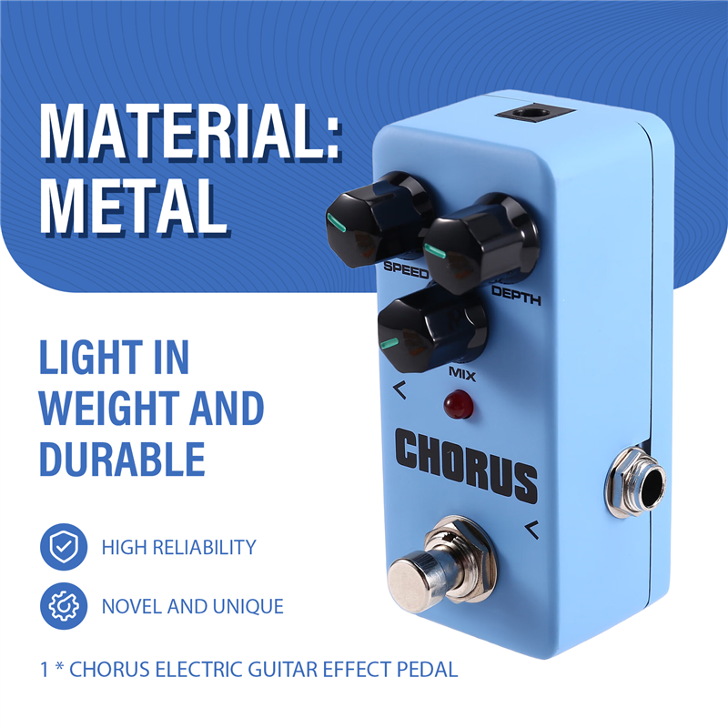 CHORUS Electric Guitar Effect Pedal -2 Portable True Bypass Guitar ...